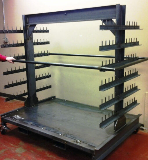 Mobile Carts for All Our Racking Systems | Production Plus Corp