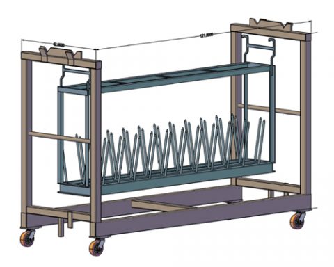 E Coat Submersion Racking System | Production Plus Corp